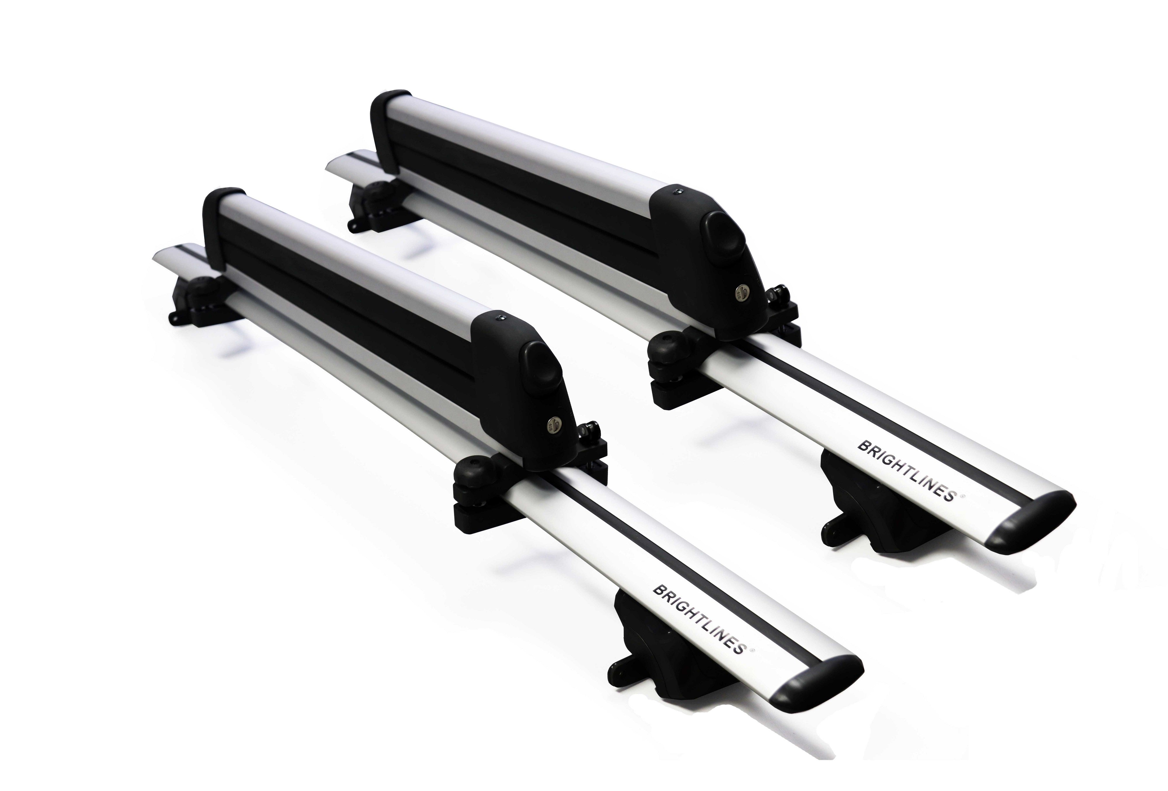 BRIGHTLINES Roof Rack Cross Bars Ski Rack Combo Compatible with Chevy ...